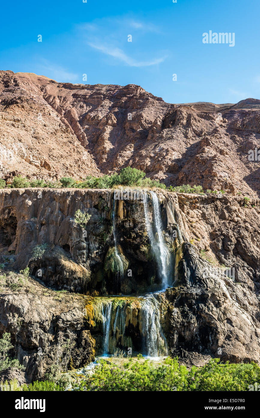 ma'in hot springs waterfall in Jordan Stock Photo - Alamy
