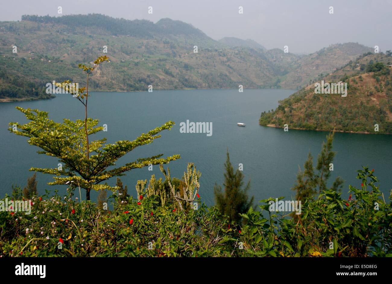 Lake Kivu at Kibuye, Rwanda, Africa Stock Photo - Alamy