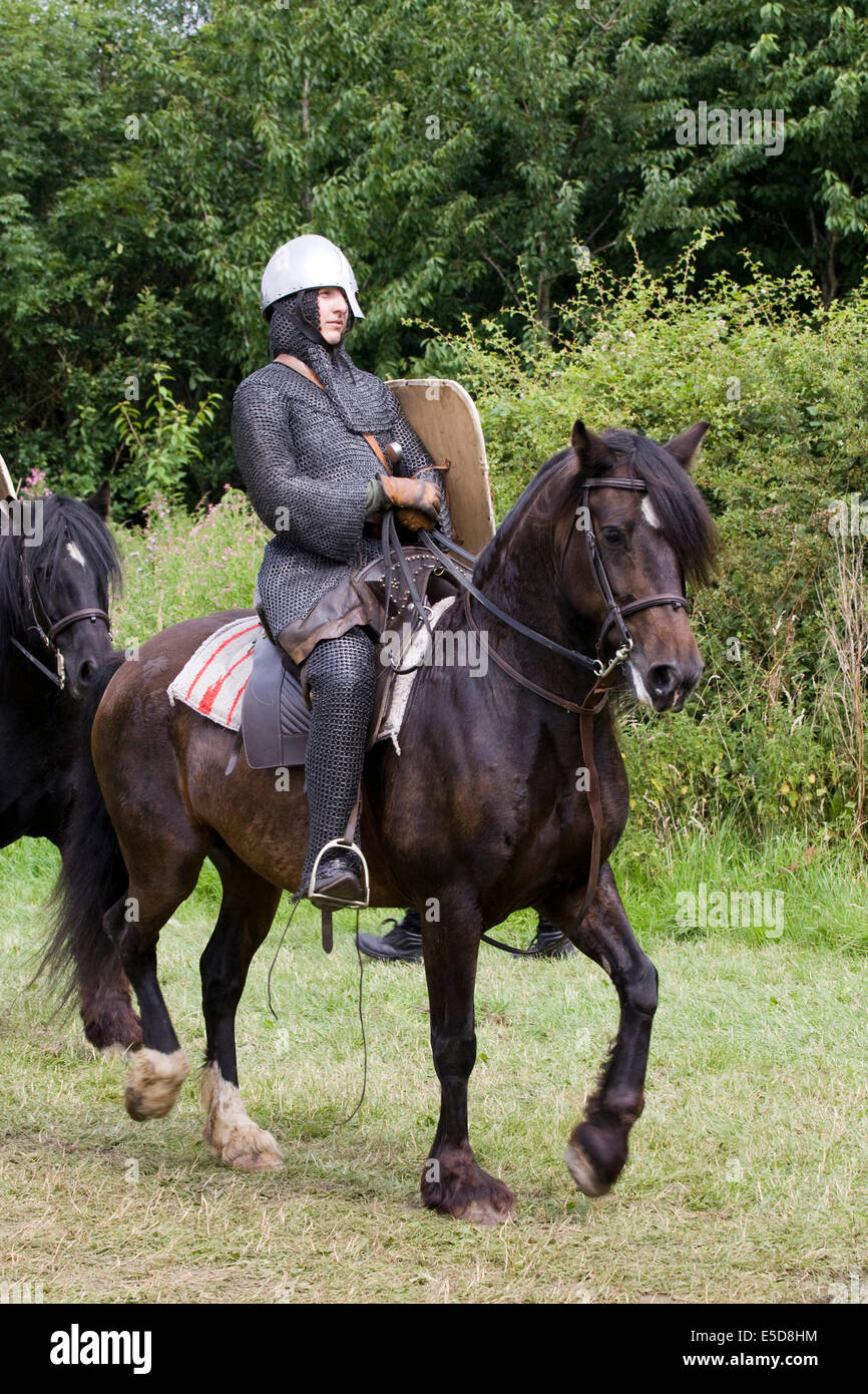 The Norman Cavalry going into Battle the reenactment of the Battle of ...