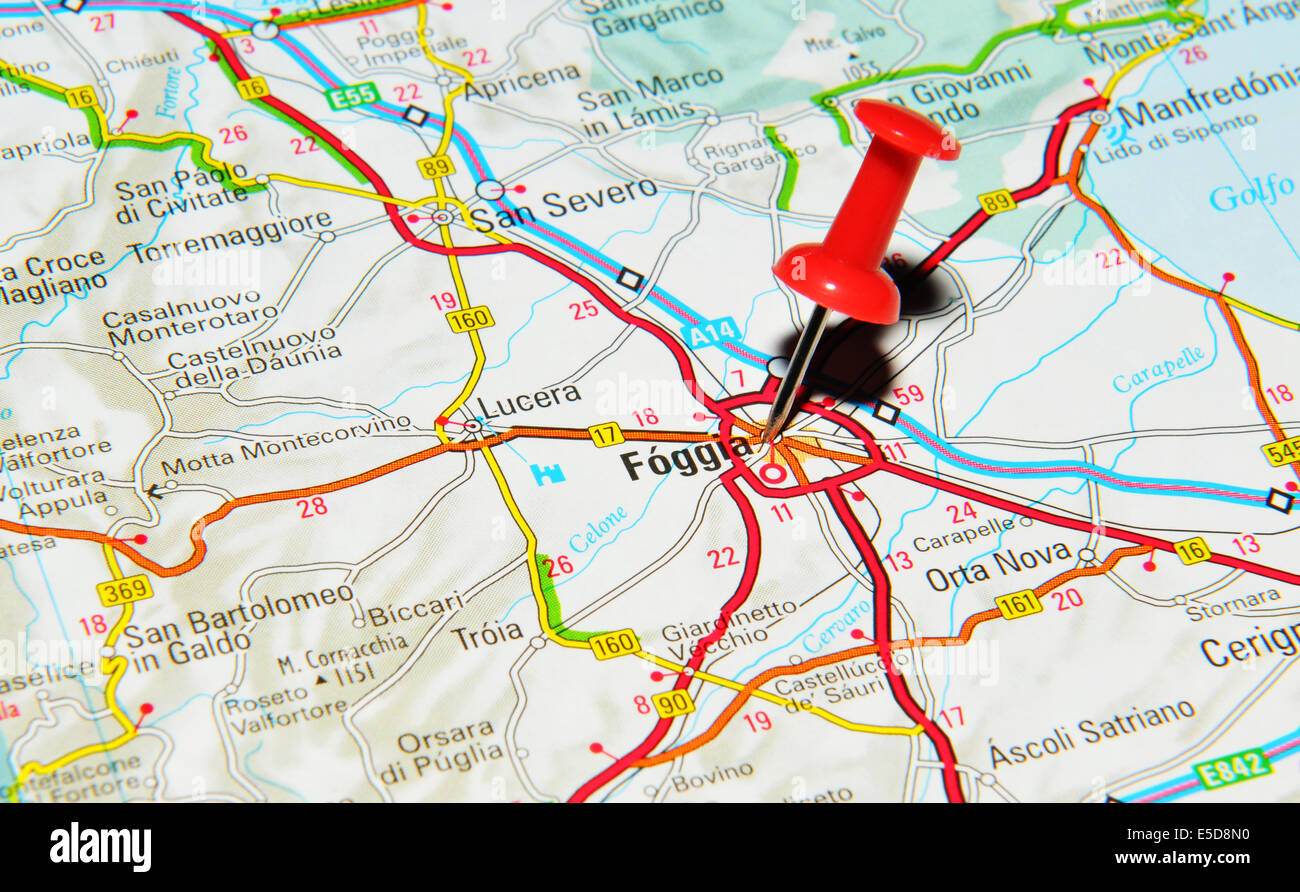 Map of foggia hi-res stock photography and images - Alamy