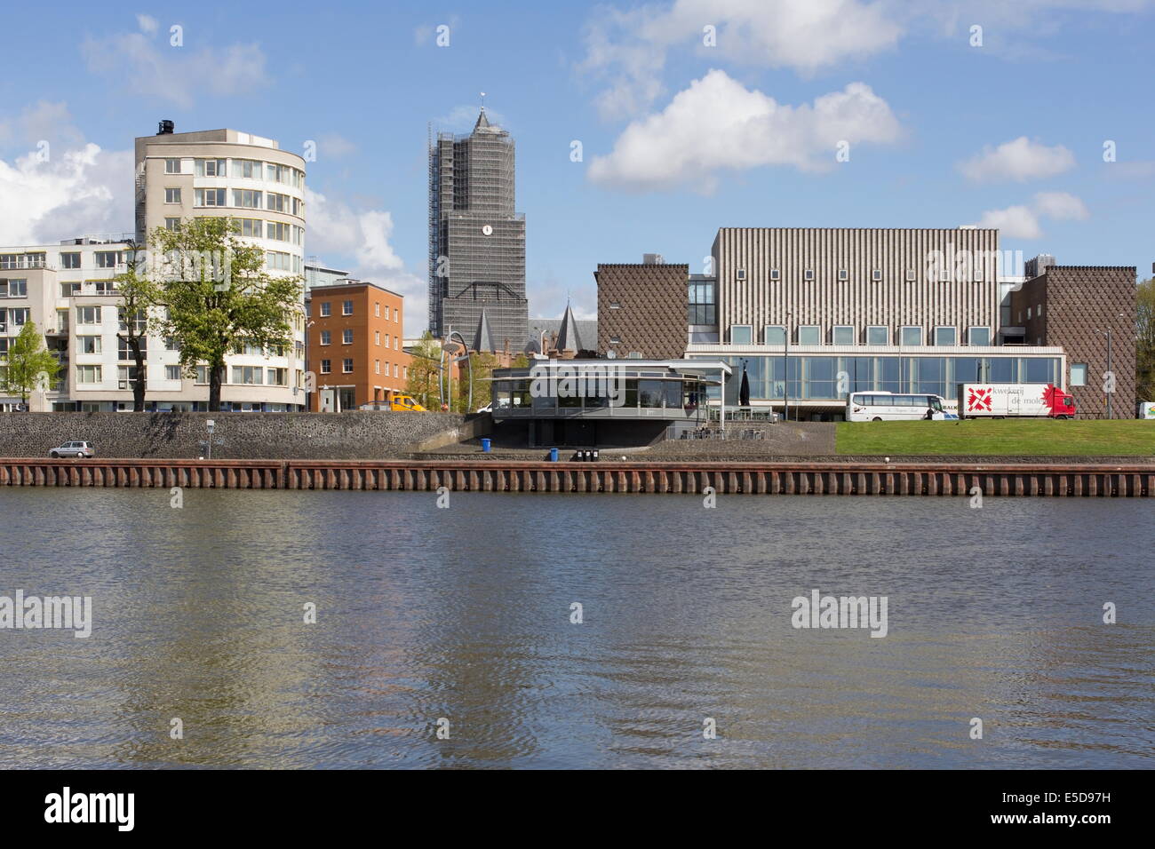 Rijnkade with buildings in Arnhem, Netherlands Stock Photo - Alamy