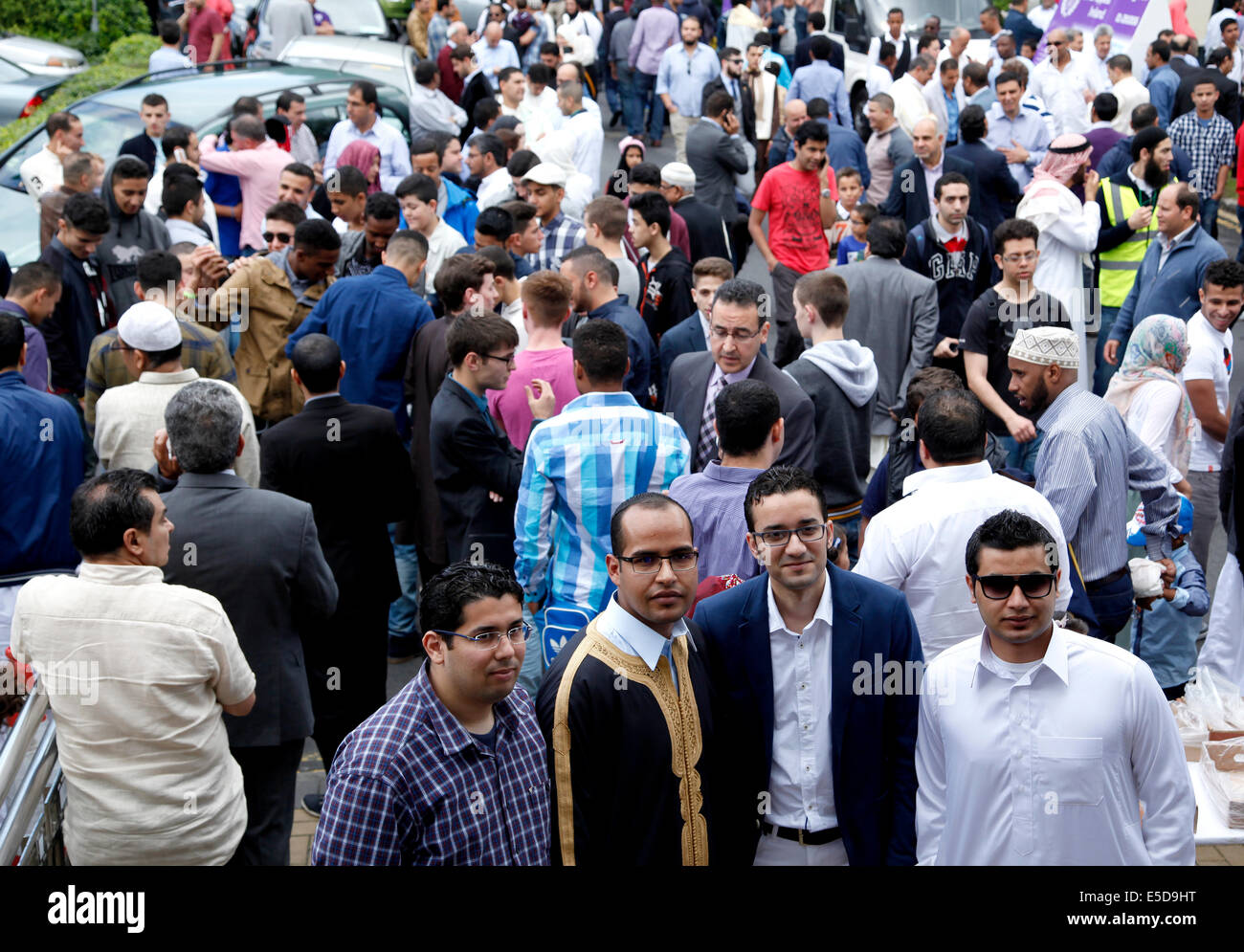 Dublin, Ireland. 28th July, 2014. Muslims gather to celebrate Eid ...