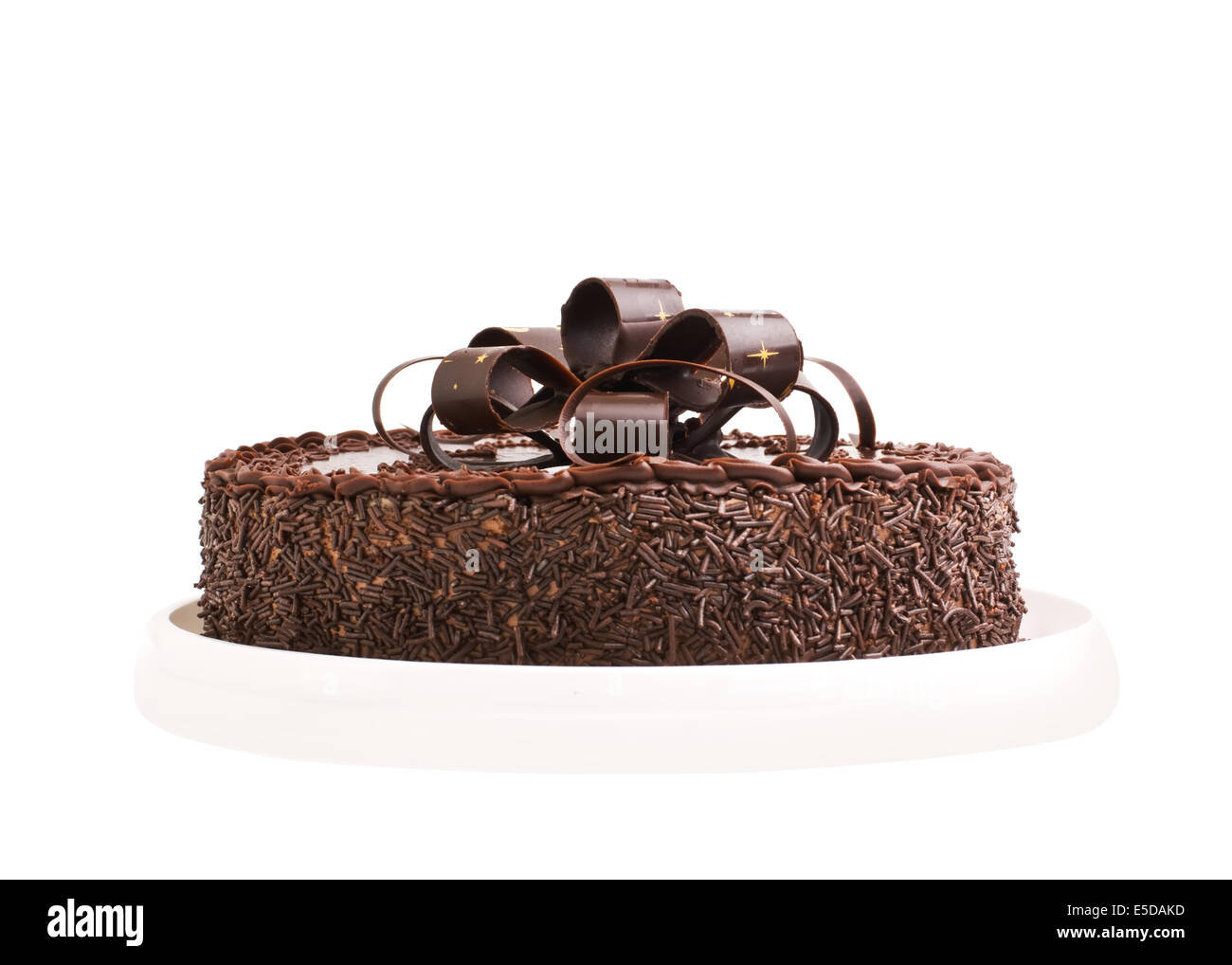 cake chocolate isolated on white background Stock Photo - Alamy