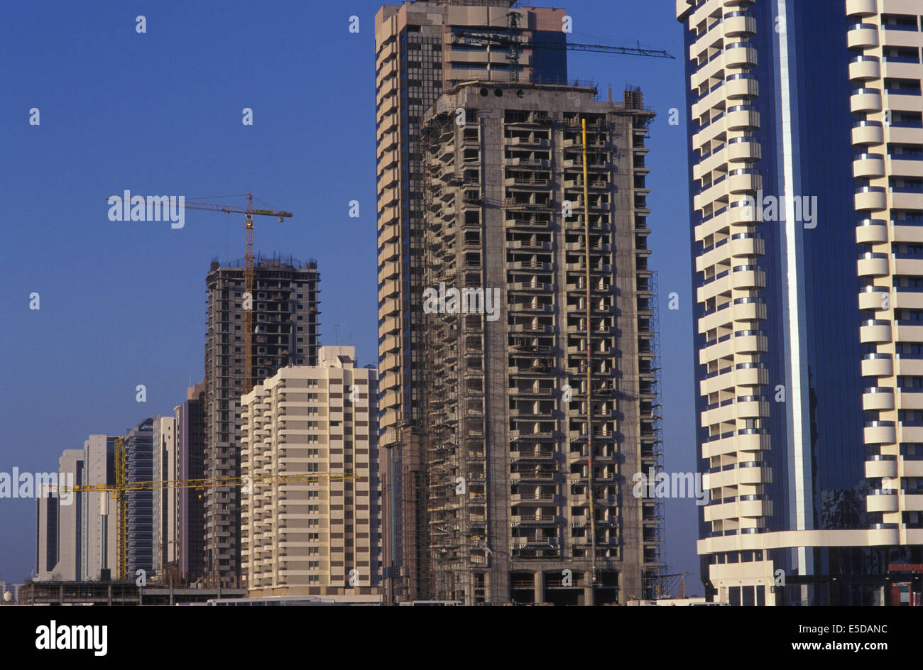 Buildings under construction, Dubai, UAE Stock Photo - Alamy