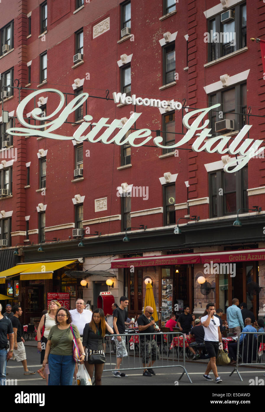 Little Italy in New York City Stock Photo - Alamy
