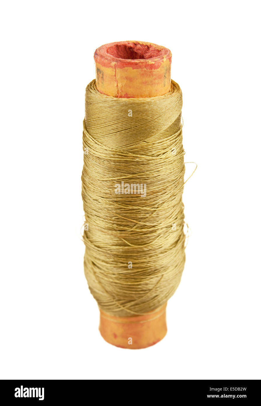 spool of thread isolated on a white background Stock Photo - Alamy