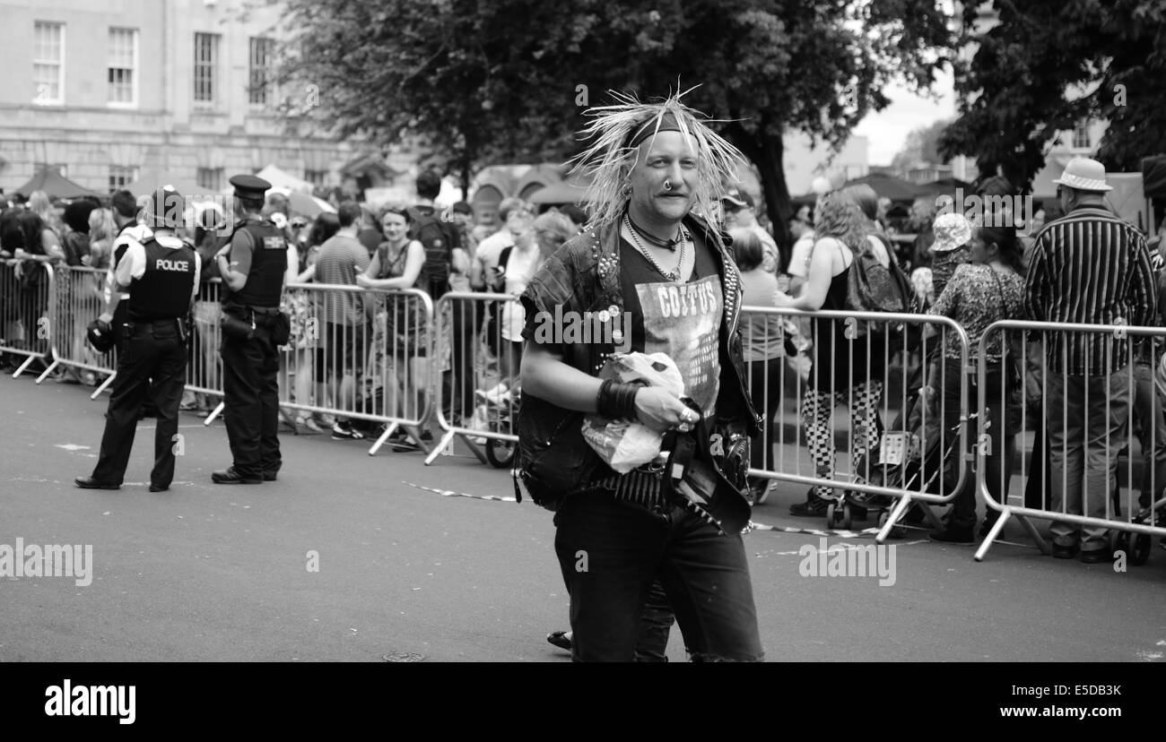 Rocker and police Stock Photo - Alamy