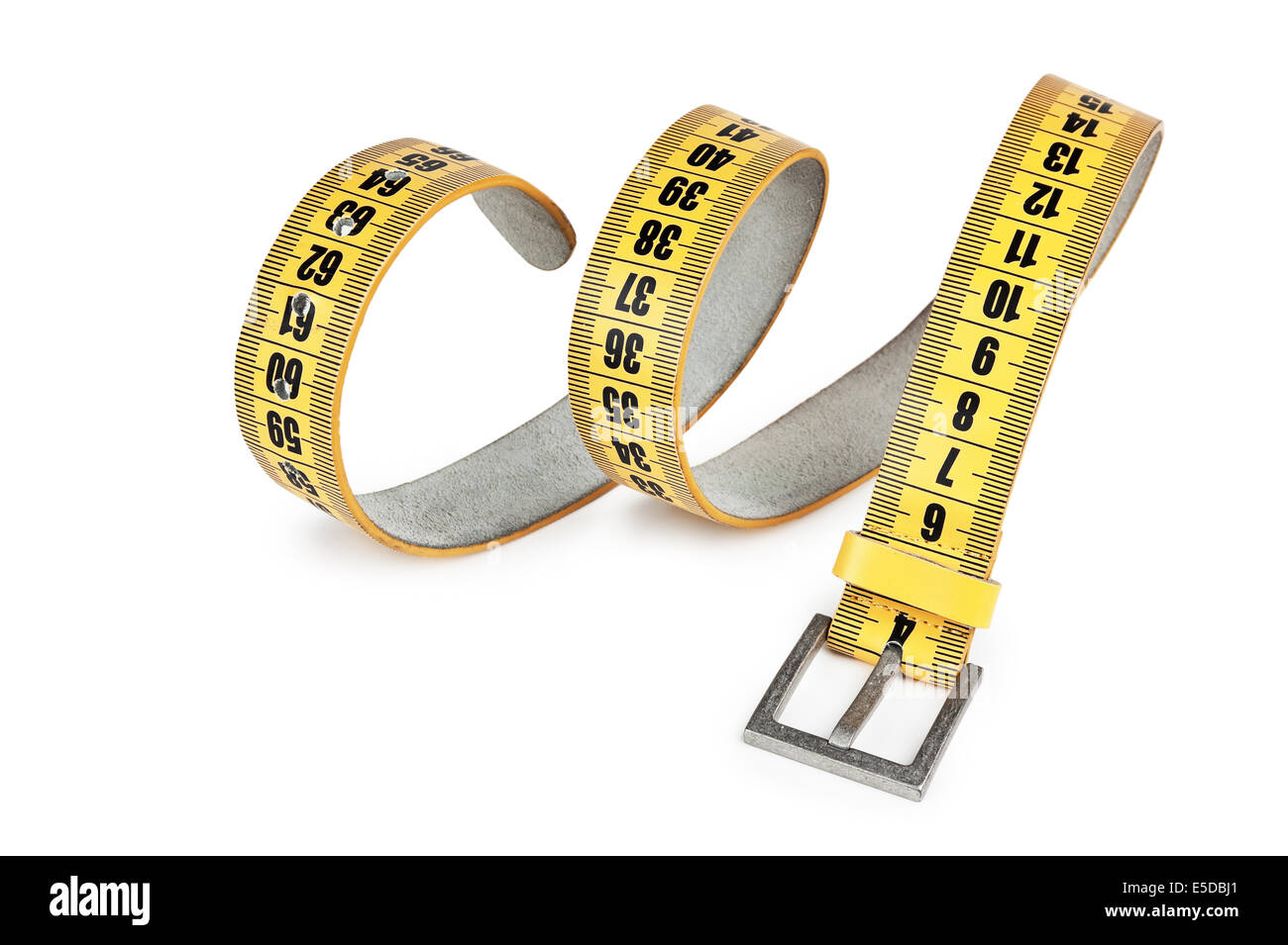 meter belt slimming isolated on a white background Stock Photo - Alamy
