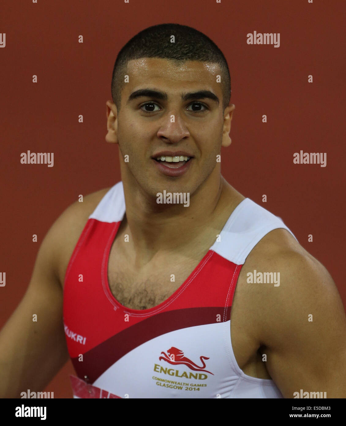 ADAM GEMILI IS SHOCKED AT HIS 100 METRES FINAL HAMPDEN PARK GLASGOW ...