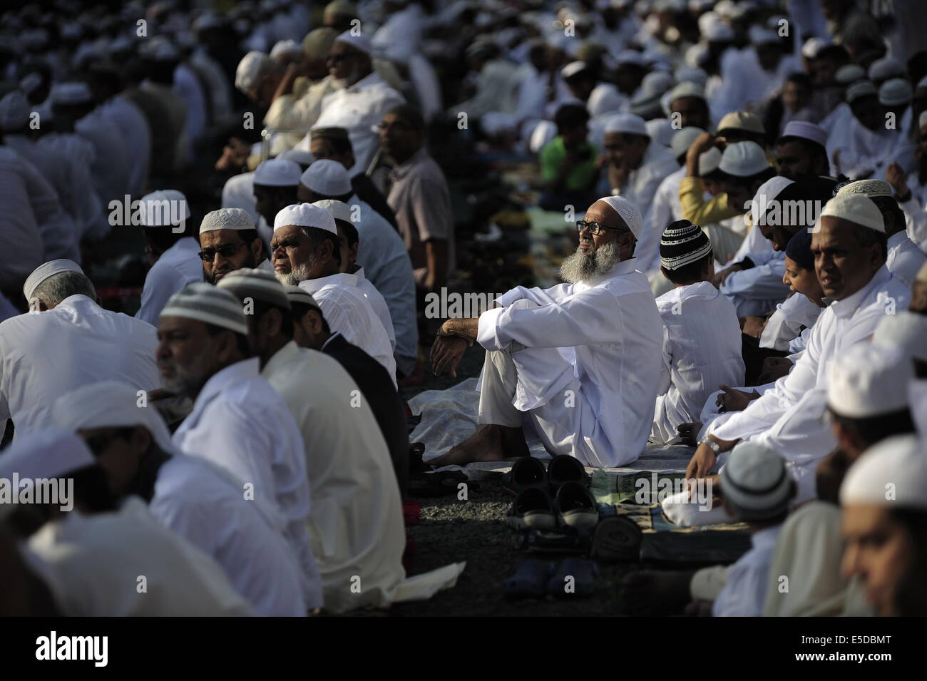 Panama City, Panama. 28th July, 2014. Muslims gather for the ...