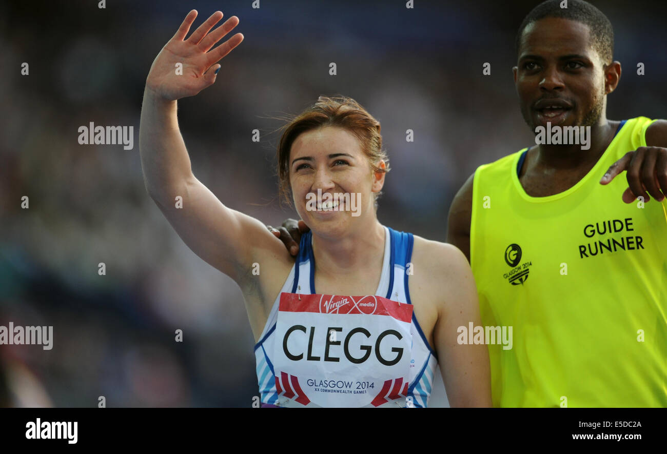 LIBBY CLEGG & GUIDE HUGGINS MI WOMEN'S PARA-SPORT 100M T11/12 HAMPDEN ...