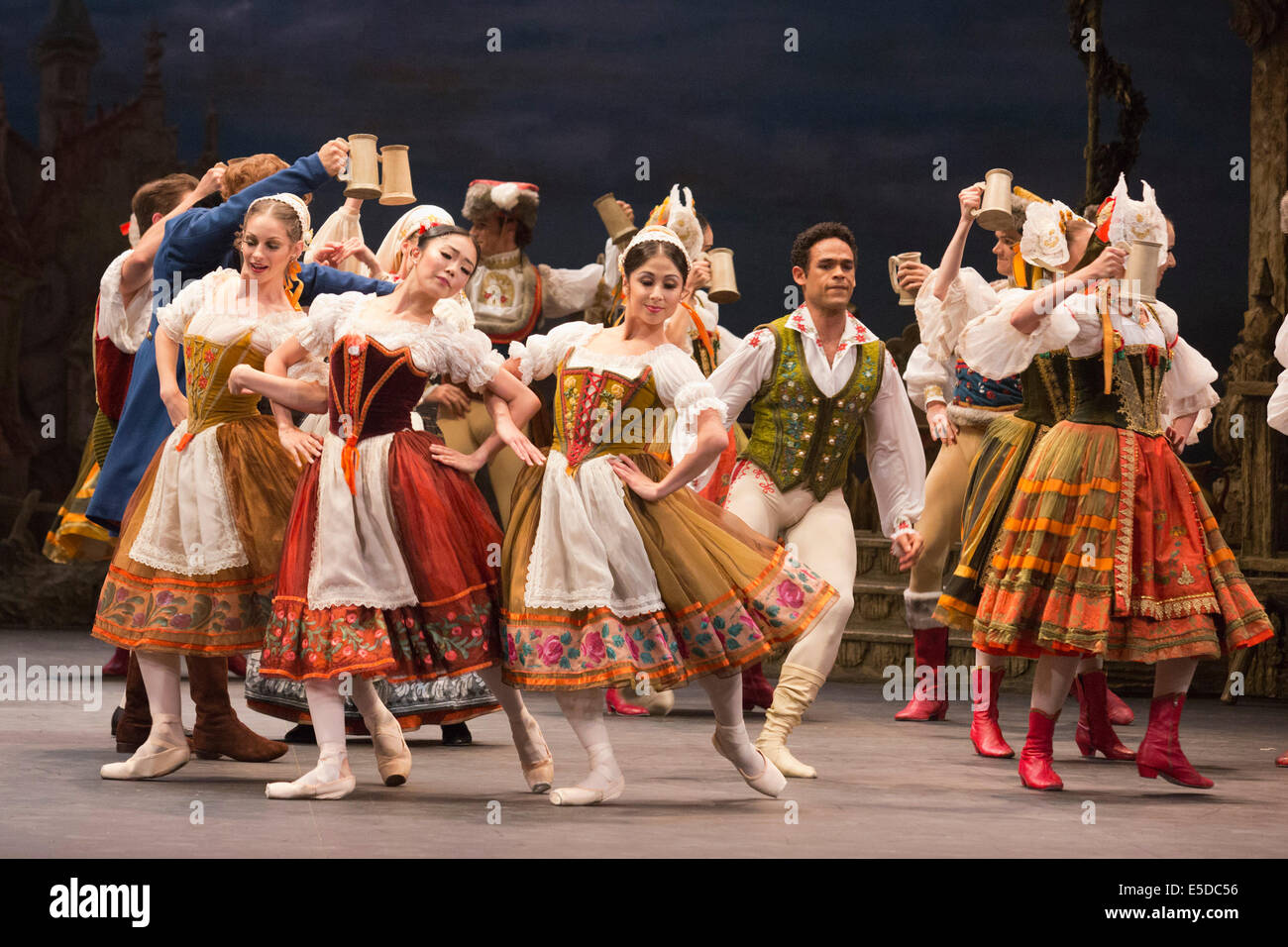 Dress rehearsal of Coppelia, English National Ballet, at the London ...