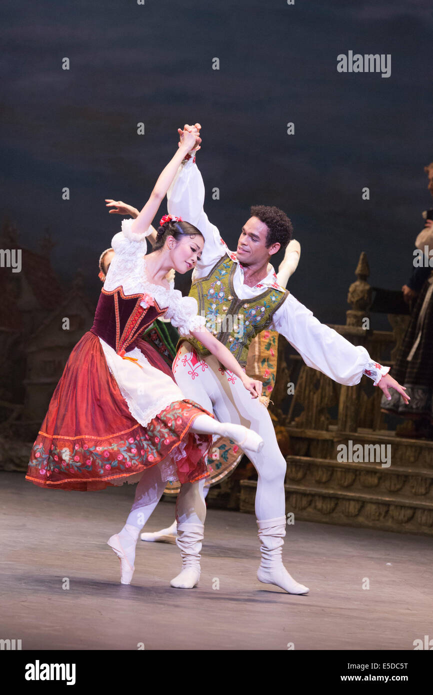 Dress rehearsal of Coppélia, English National Ballet, London Coliseum ...