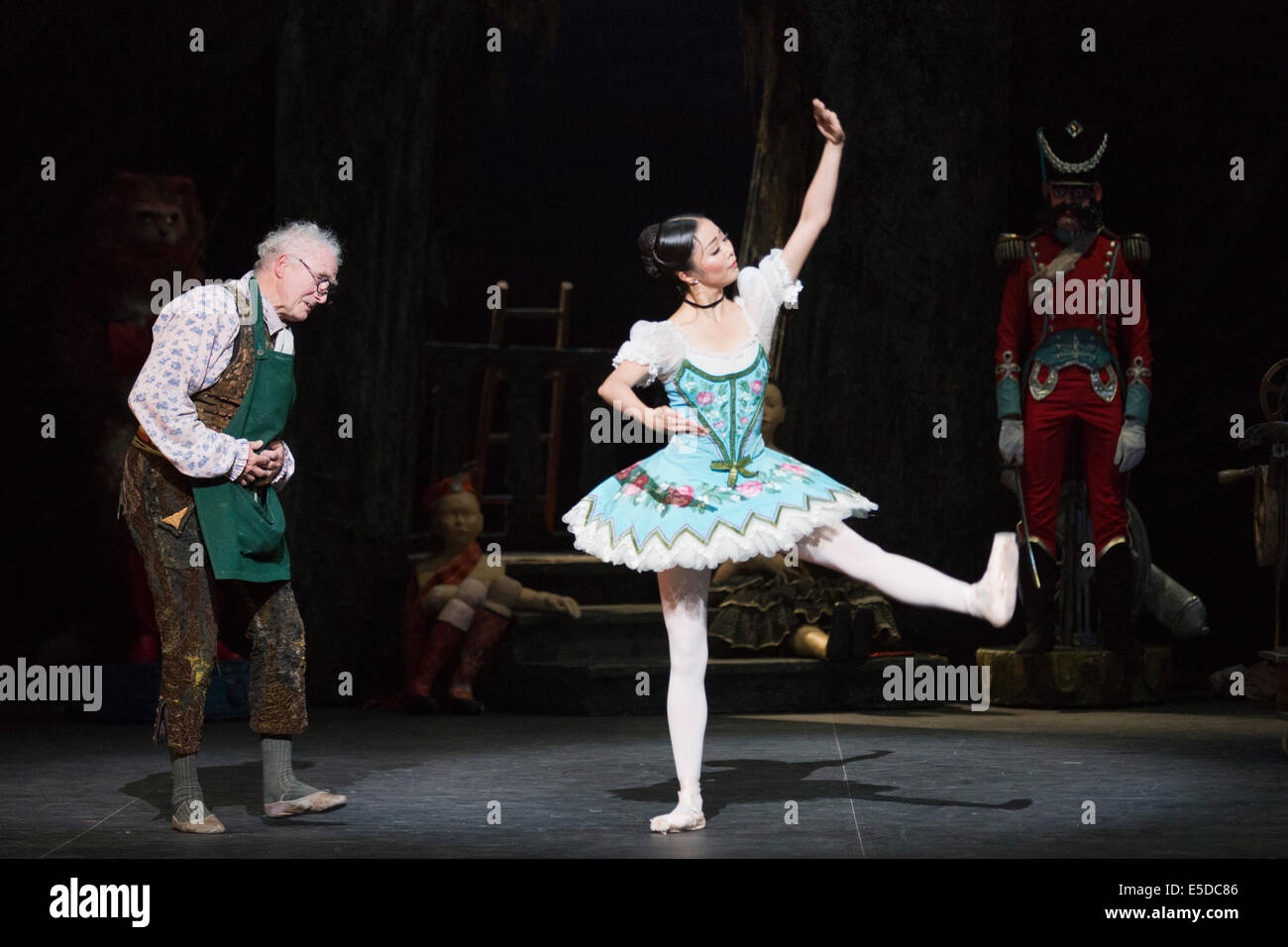 Dress rehearsal of Coppélia, English National Ballet, London Coliseum ...