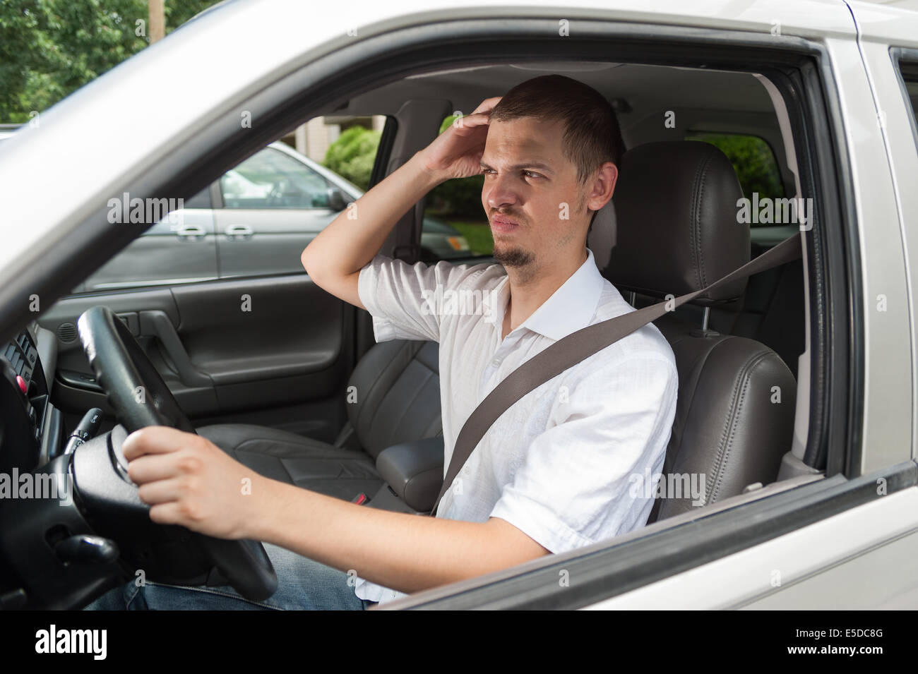 Car driver confused hi-res stock photography and images - Alamy