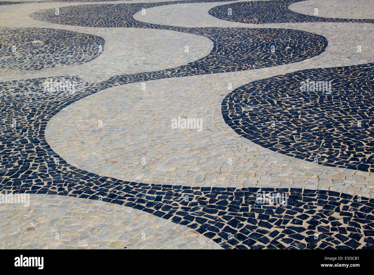 Famous Copacabana Sidewalk near beach Stock Photo - Alamy