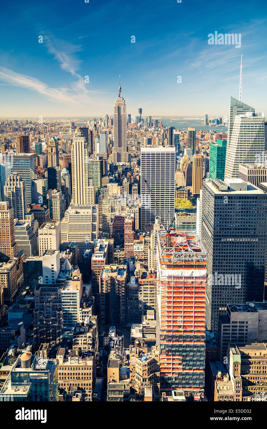 Manhattan aerial view Stock Photo - Alamy