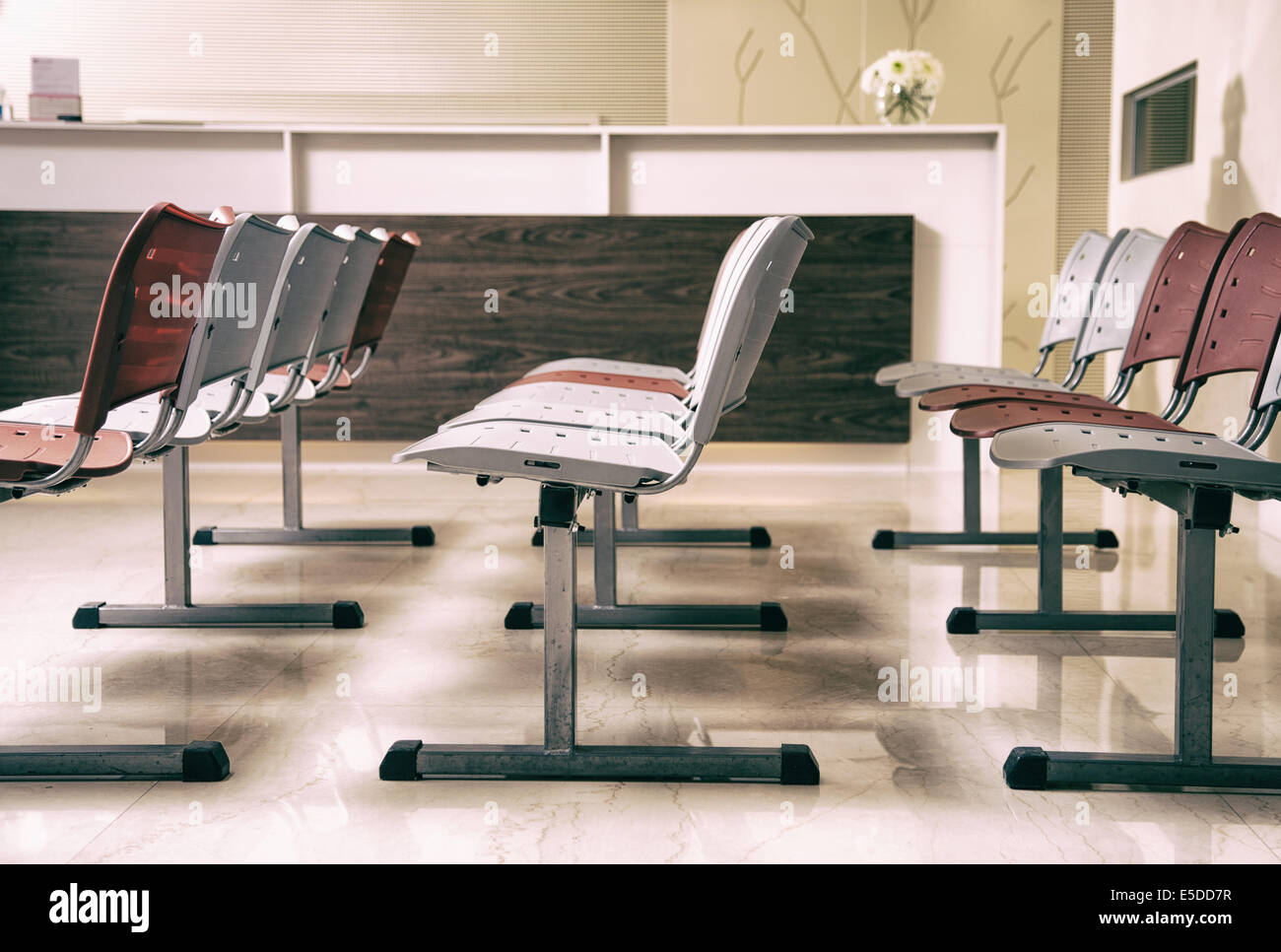 Waiting room empty chairs Stock Photo - Alamy