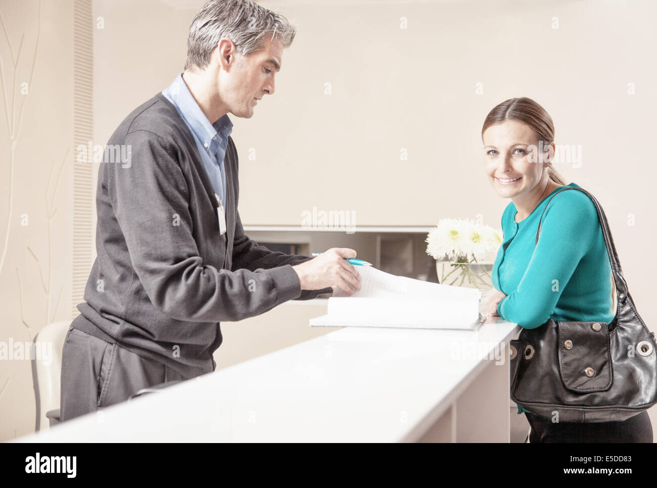 Reception registration hi-res stock photography and images - Alamy