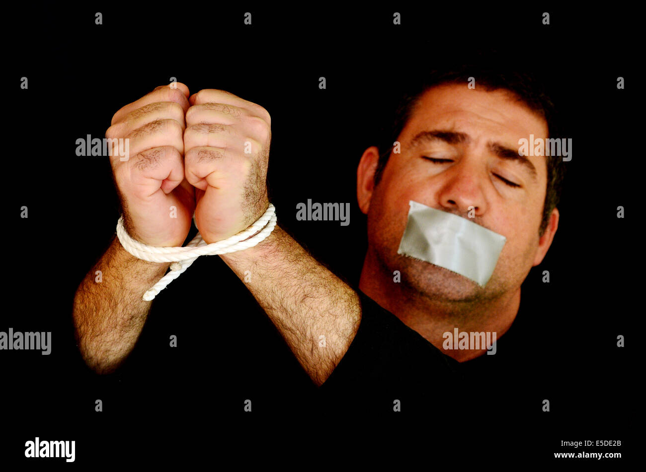 Kidnap Hands Tied High Resolution Stock Photography and Images - Alamy