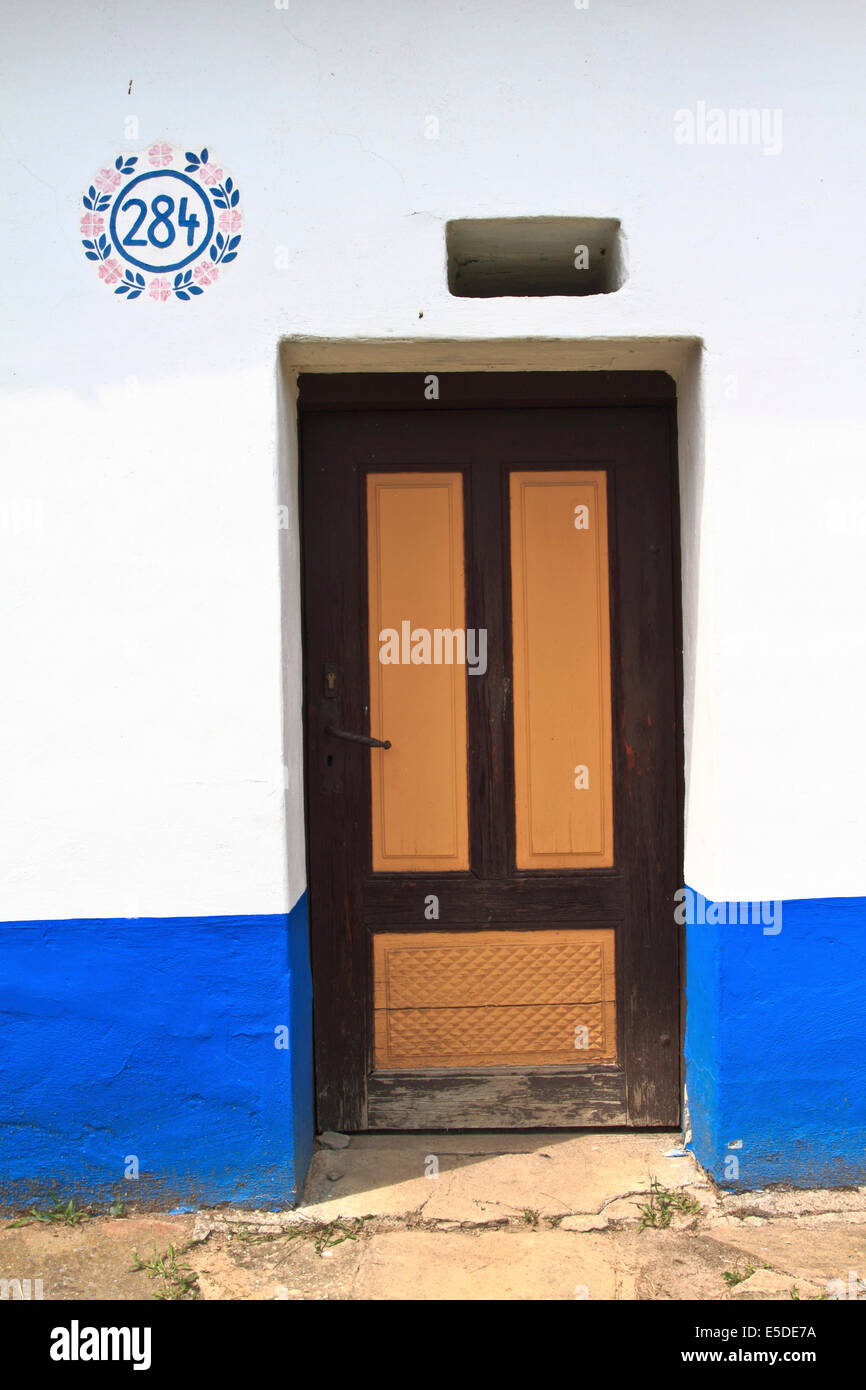 Rural doors and window at rural village house/Hluk/Czech Republic Stock ...