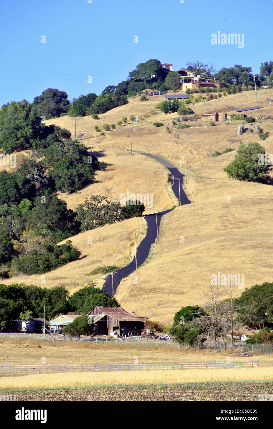 Sonoma california road hi-res stock photography and images - Alamy