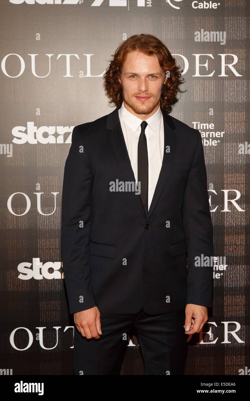 New York, NY, USA. 28th July, 2014. Sam Heughan at arrivals for ...