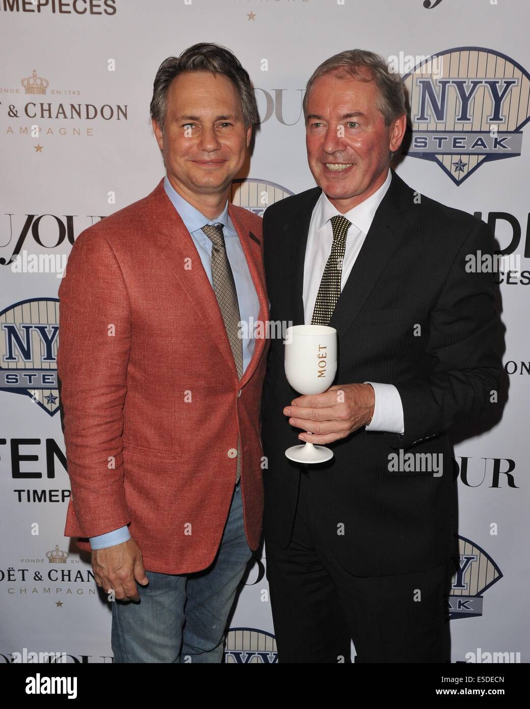 New York, NY, USA. 28th July, 2014. Jason Binn, Jim Clerkin at arrivals ...