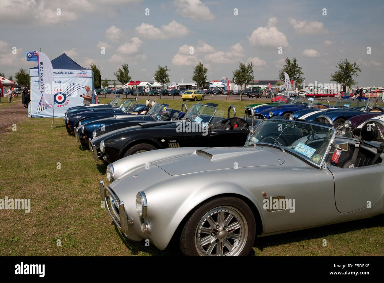 A row of Gardner Douglas cars on show at Silverstone Classic car Day ...