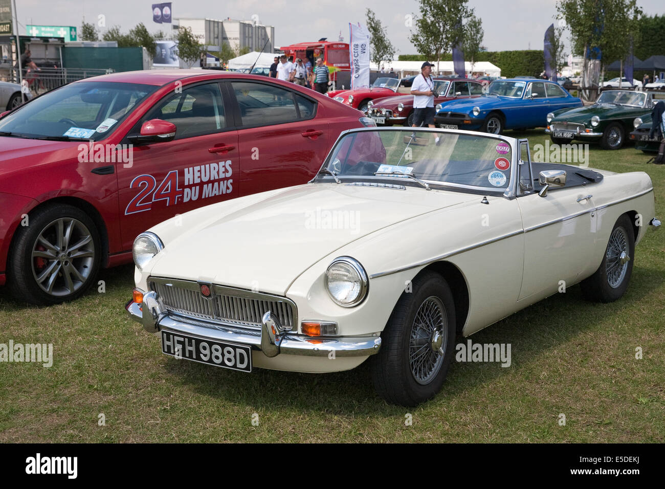 MG 1798cc sports built in 1966 on show at Silverstone Classic car Day ...