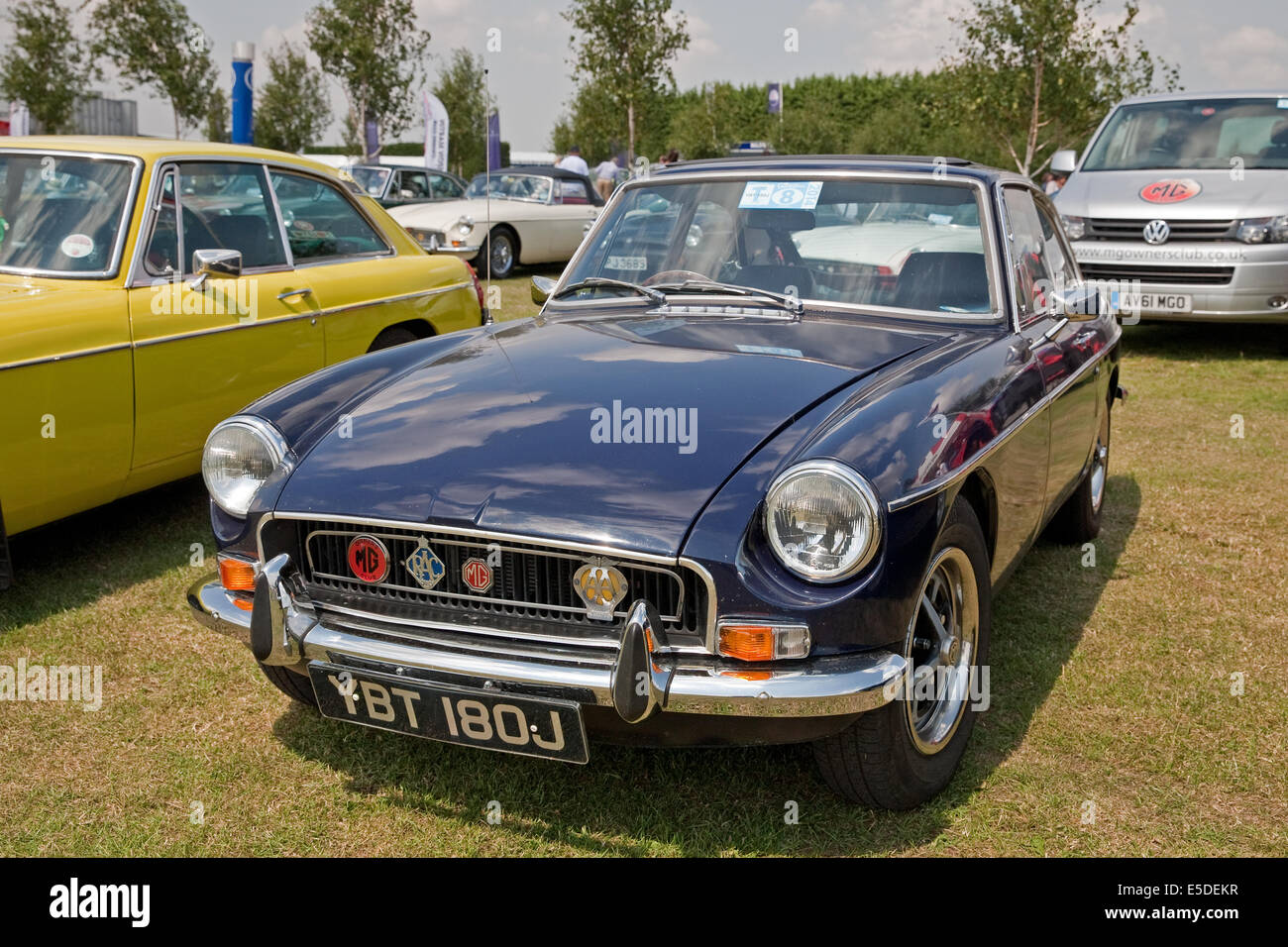 MG 1798CC sports built in 1971 on show at Silverstone Classic car Day ...