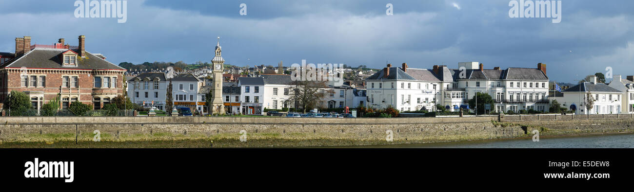 River Taw frontage, Barnstable, North Devon Stock Photo - Alamy