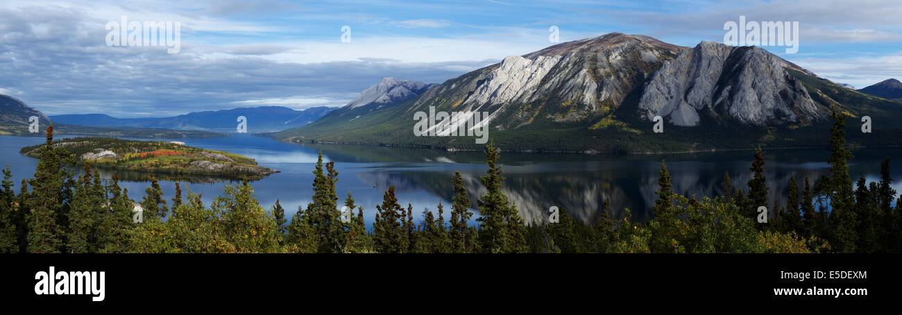 Tagish Lake and Bove Island in Yukon, Canada Stock Photo - Alamy