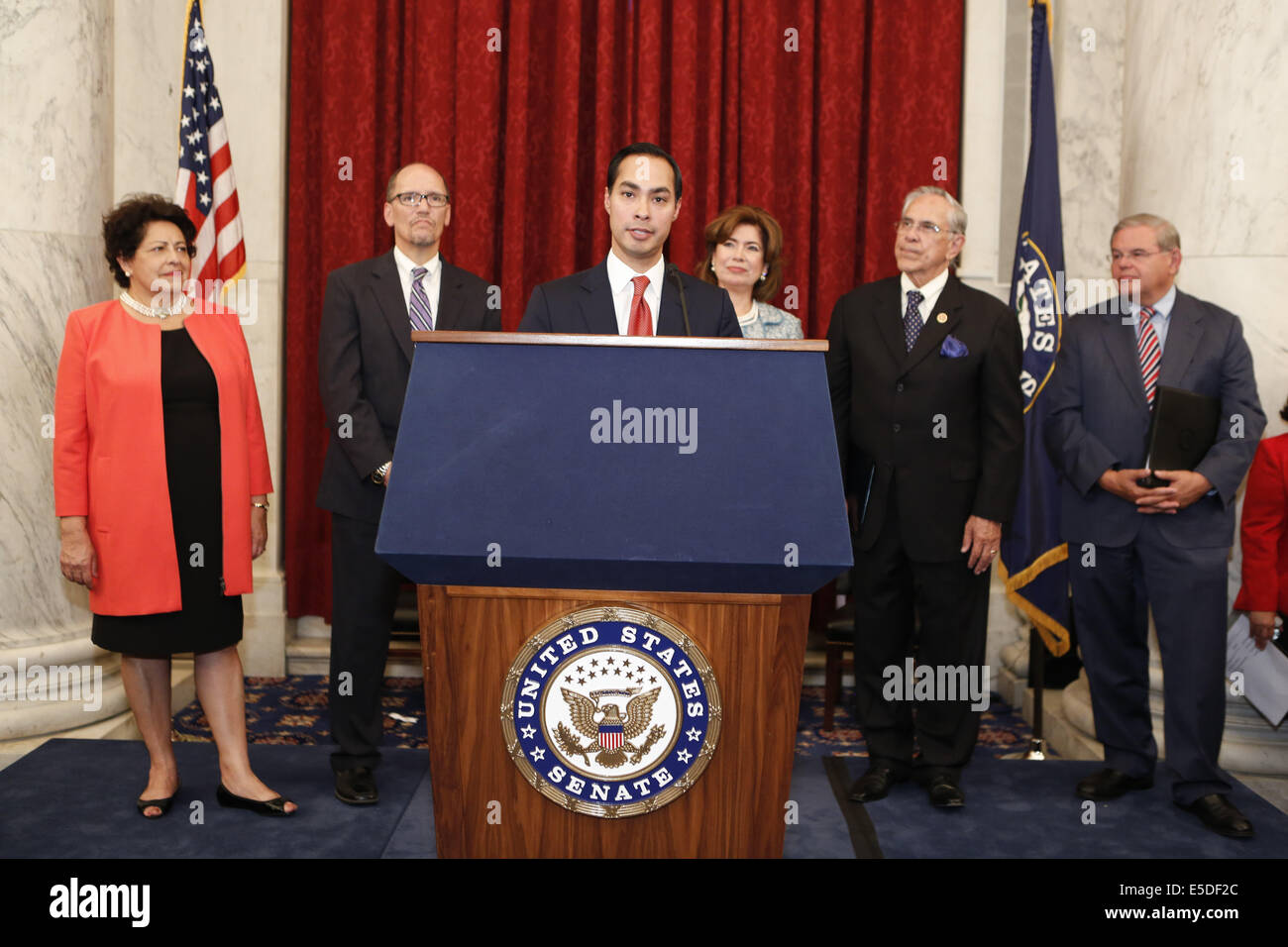 Washington, DC, USA. 28th July, 2014. Four Latino cabinet members being ...