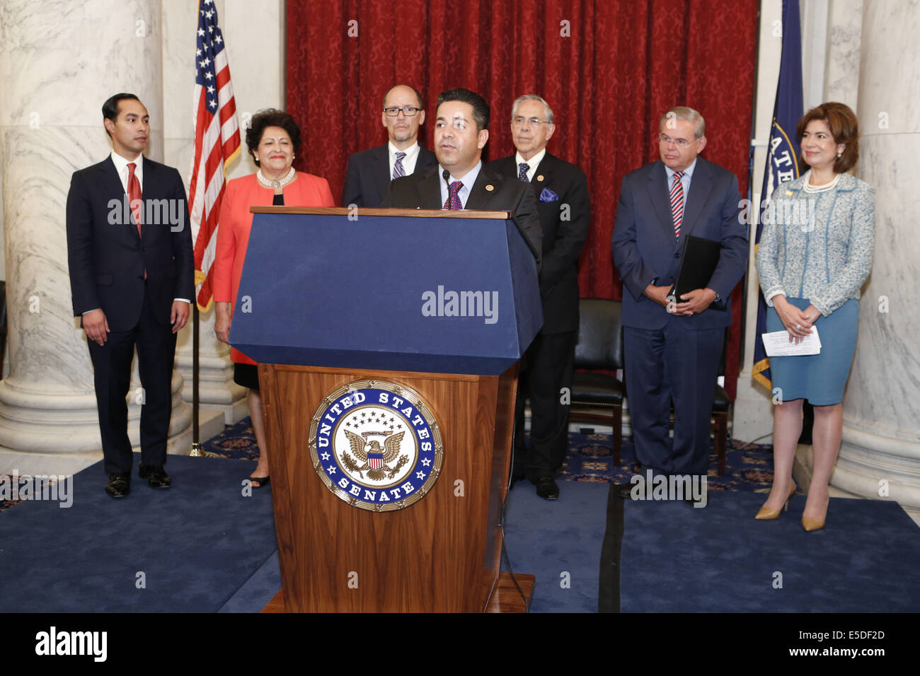 Washington, DC, USA. 28th July, 2014. Four Latino cabinet members being ...