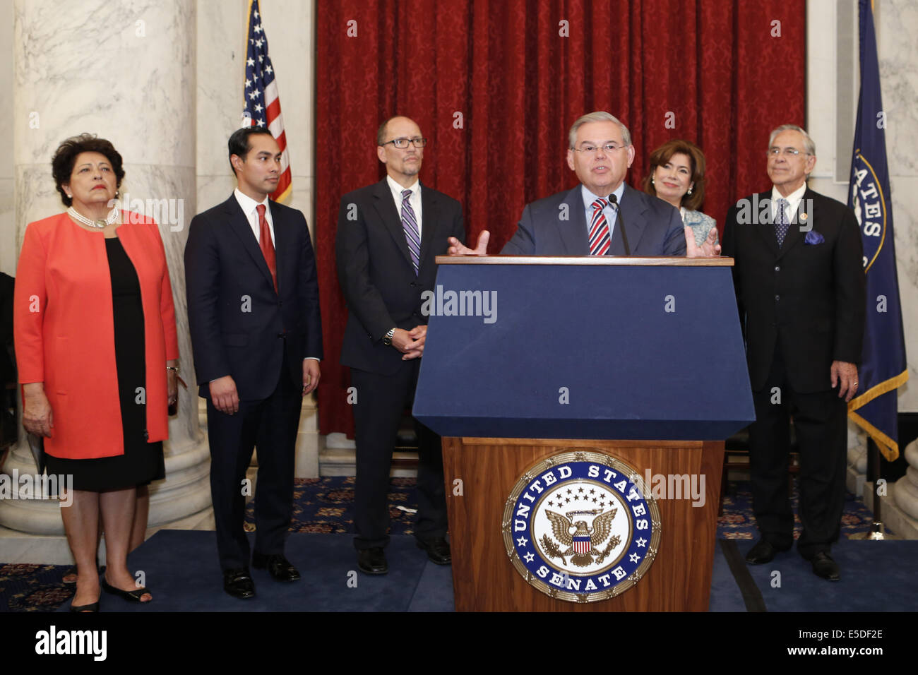 Washington, DC, USA. 28th July, 2014. Four Latino cabinet members being ...