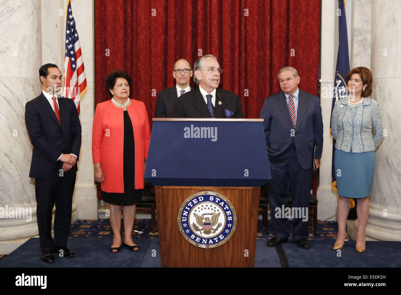 Washington, DC, USA. 28th July, 2014. Four Latino cabinet members being ...