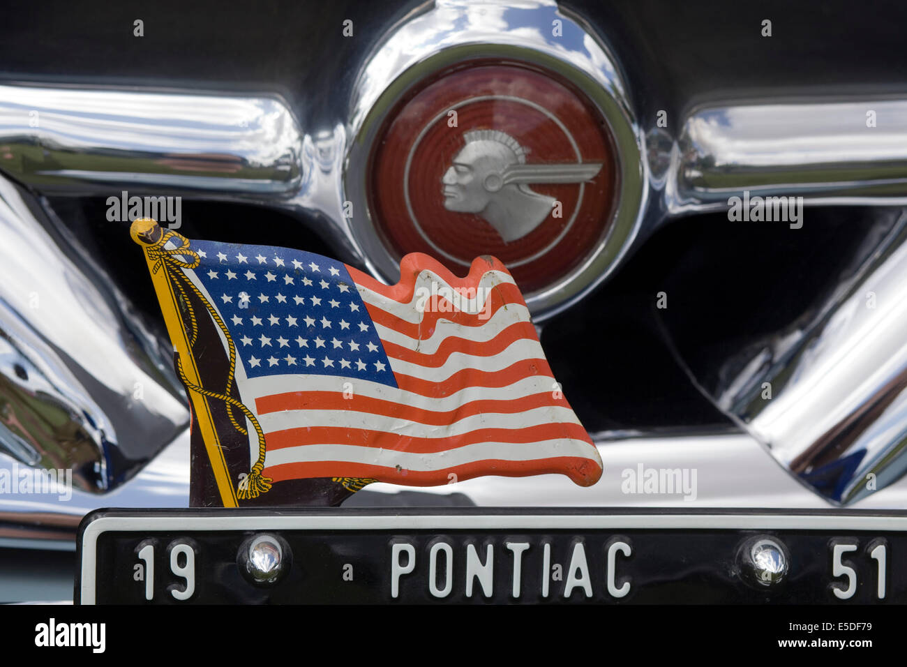 Steel Flag of the United States of America on the back of a 1951 ...