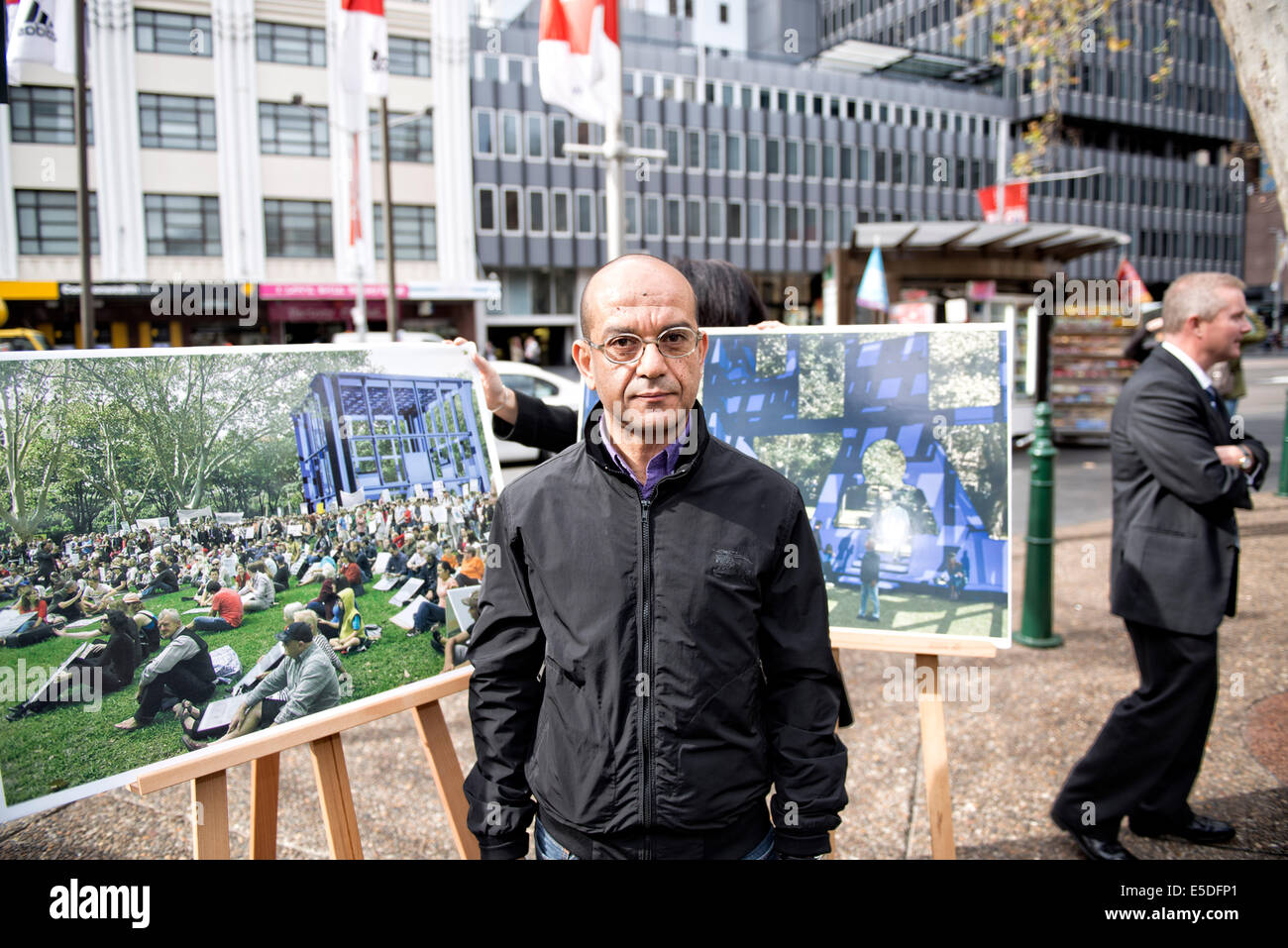 Sydney, Australia. 29th July, 2014. Artist Hany Armanious and his $2.5m ...