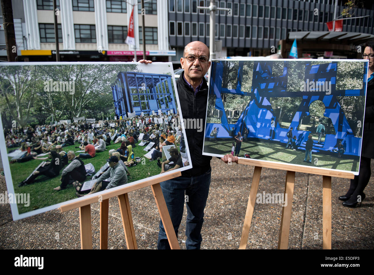 Sydney, Australia. 29th July, 2014. Artist Hany Armanious and his $2.5m ...