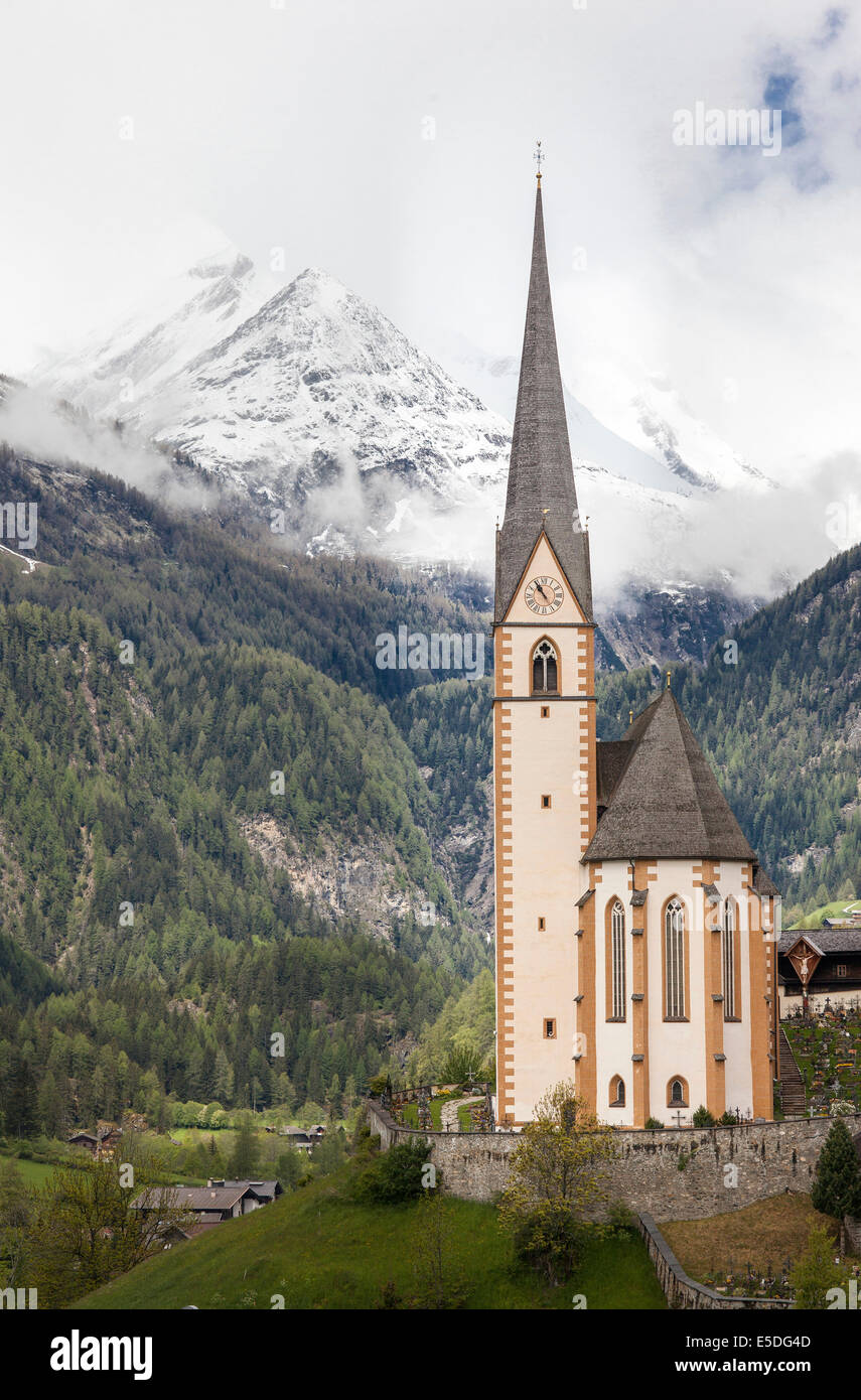 Parish church of Heiligenblut, Grossglockner, Heiligenblut, Carinthia ...