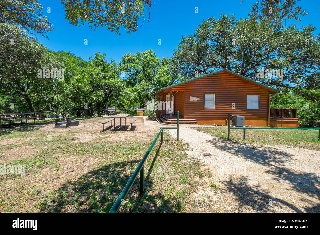 USA, Texas, Log home cabin Stock Photo - Alamy