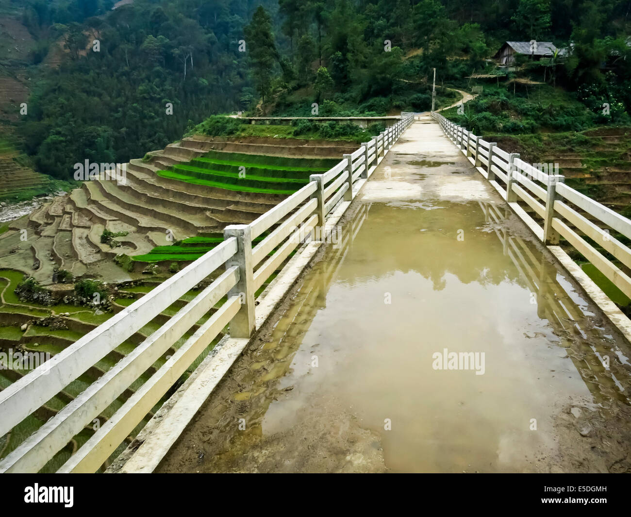 Bridge in Sapa, Northern Vietnam Stock Photo - Alamy
