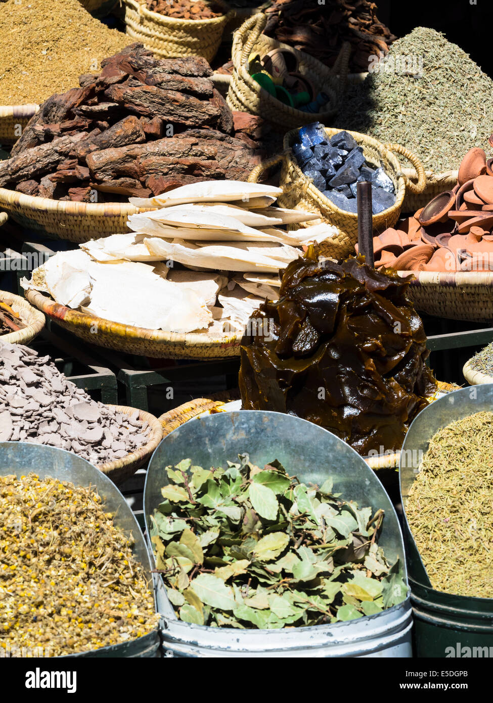 Morocco, Marrakech, spices in souq Stock Photo - Alamy