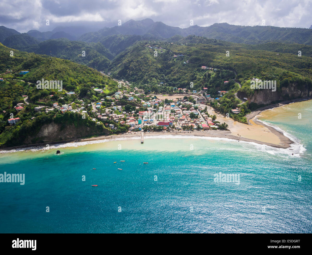 Aerial View Of Castries St Lucia High Resolution Stock Photography and ...