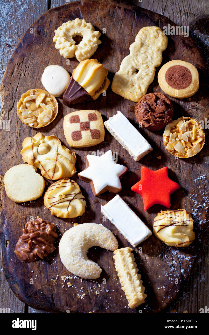Christmas pastry, Variety of Christmas cookies Stock Photo - Alamy