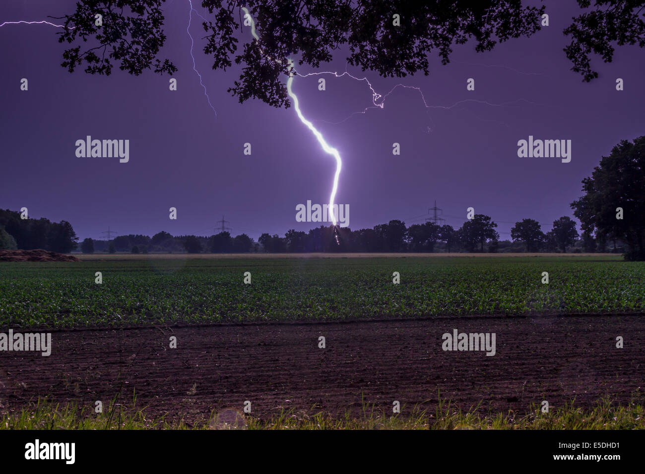 Lightning fields hi-res stock photography and images - Alamy