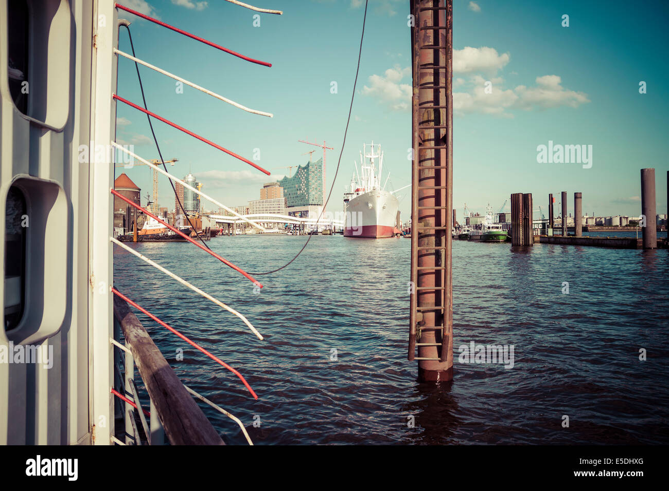 Germany, Hamburg, View of harbour Stock Photo - Alamy