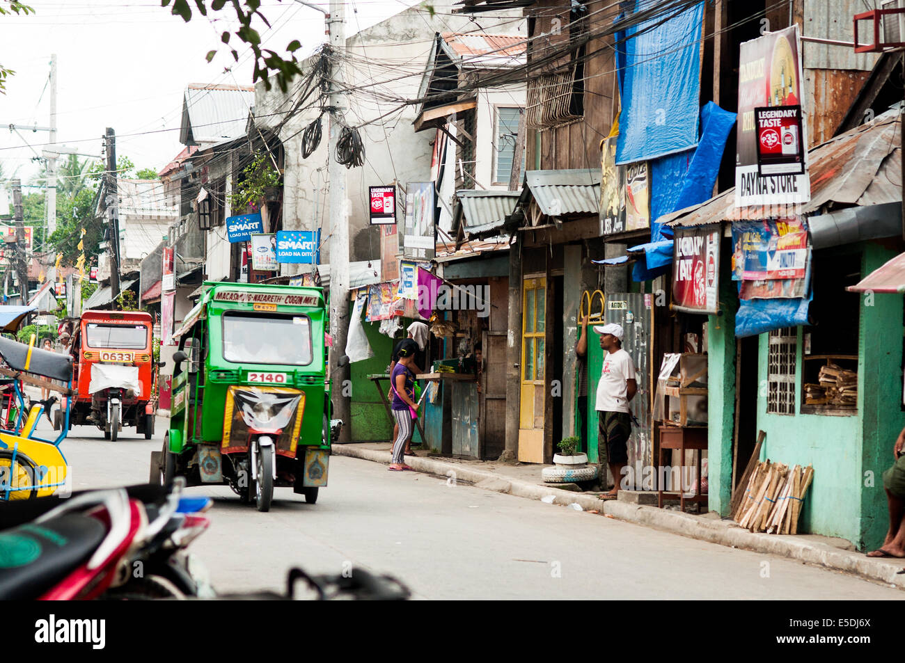 Burgos street scene, CBD, Cagayan de Oro, Misamis Oriental, Mindanao ...