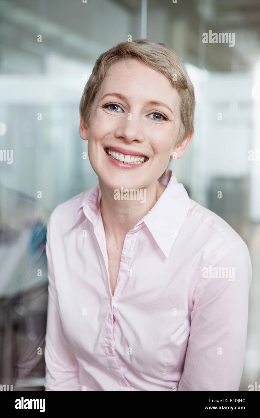 Germany, Munich, Businesswoman in office Stock Photo - Alamy